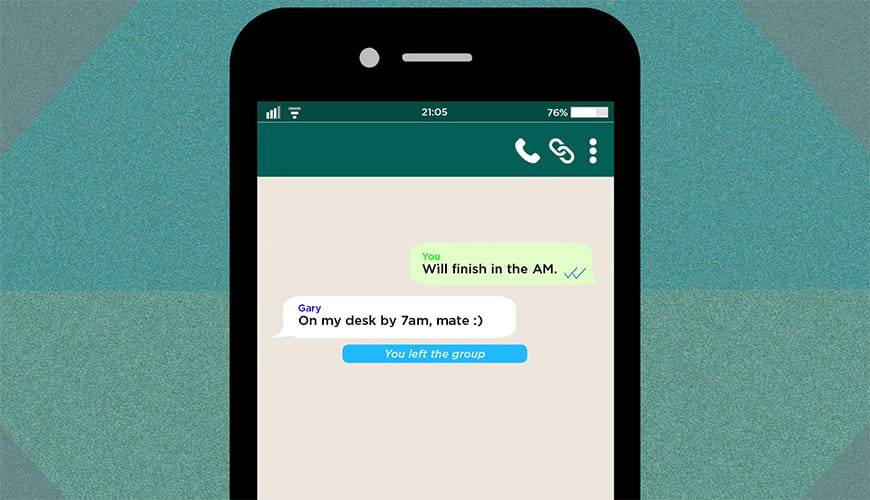 Notification Quit Whatsapp Group FunInformatique