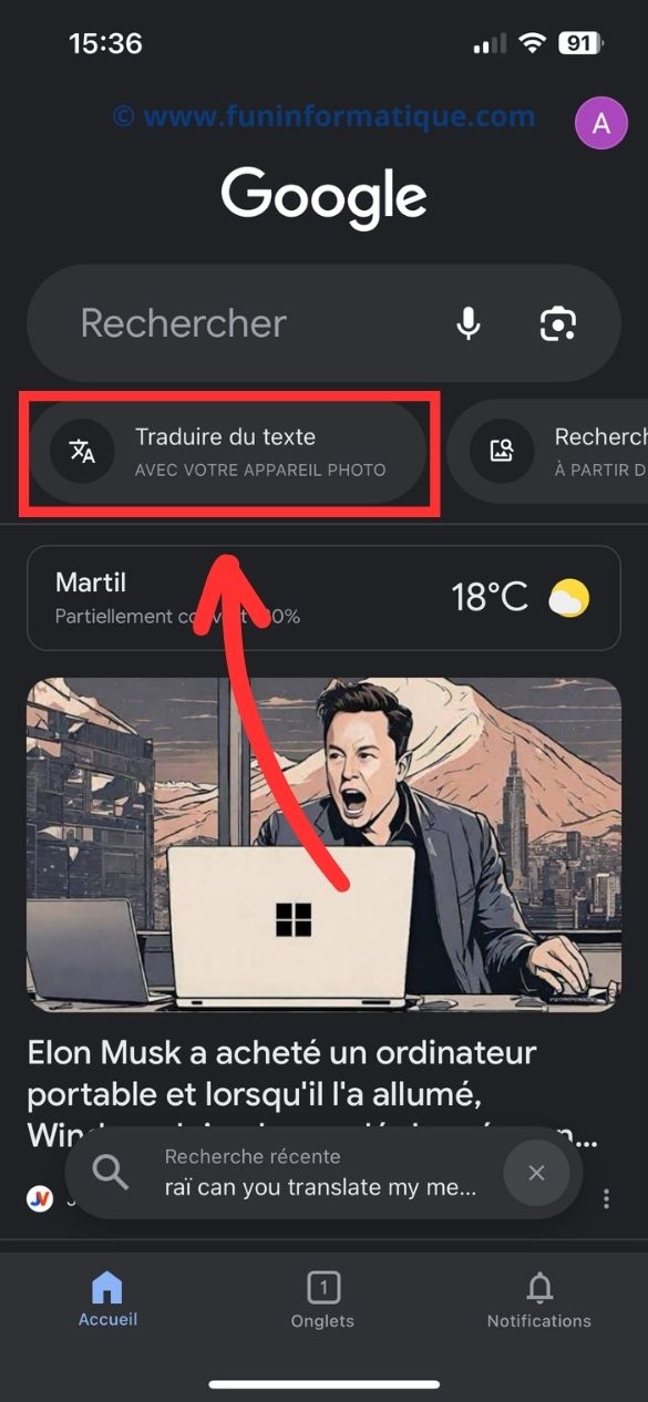 Traduisez instantanément des panneaux et menus avec votre appareil ...