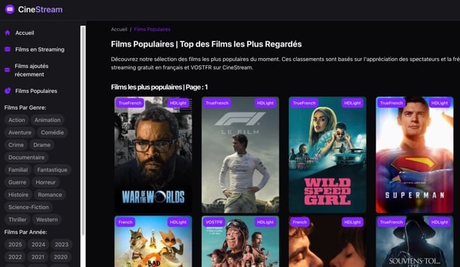 Cinestream, nouvelle adresse en date du 2 novembre 2025